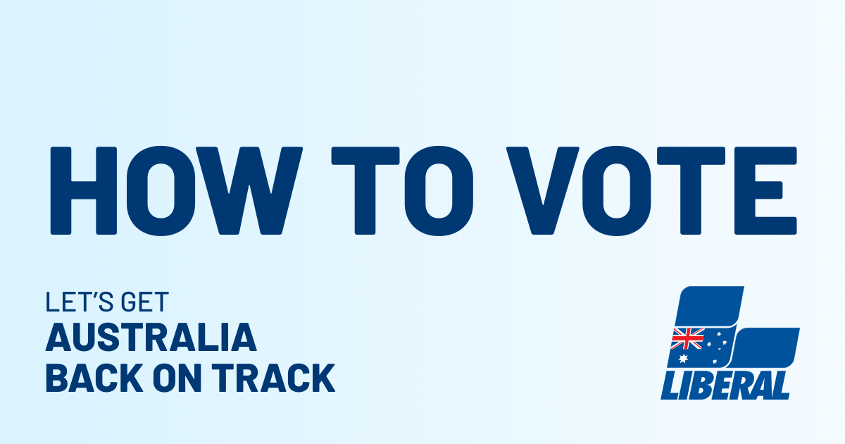How to Vote Liberal - Liberal Party of Australia
